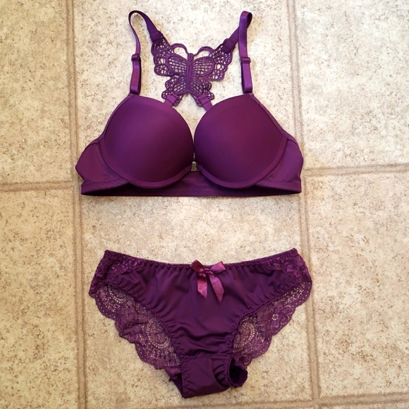 Intimates & Sleepwear | Purple Panty And Bra Set | Poshmark